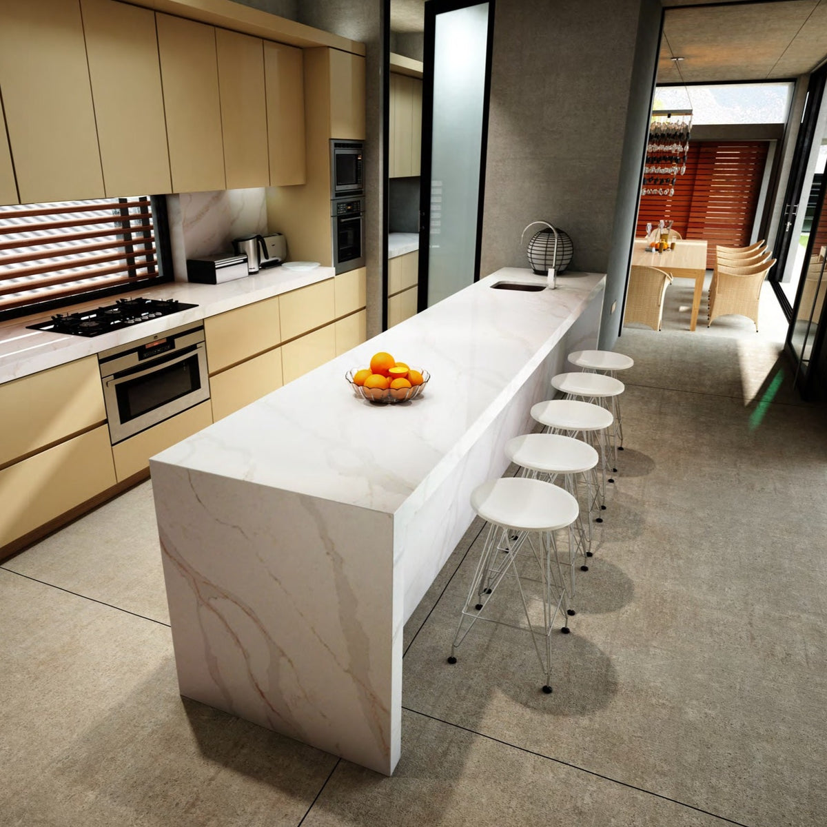 Quorastone Calacatta Macchia Countertop | Méga Comptoirs