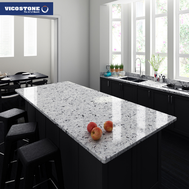 Vicostone Cold Spring Kitchen Countertop | Méga Comptoirs
